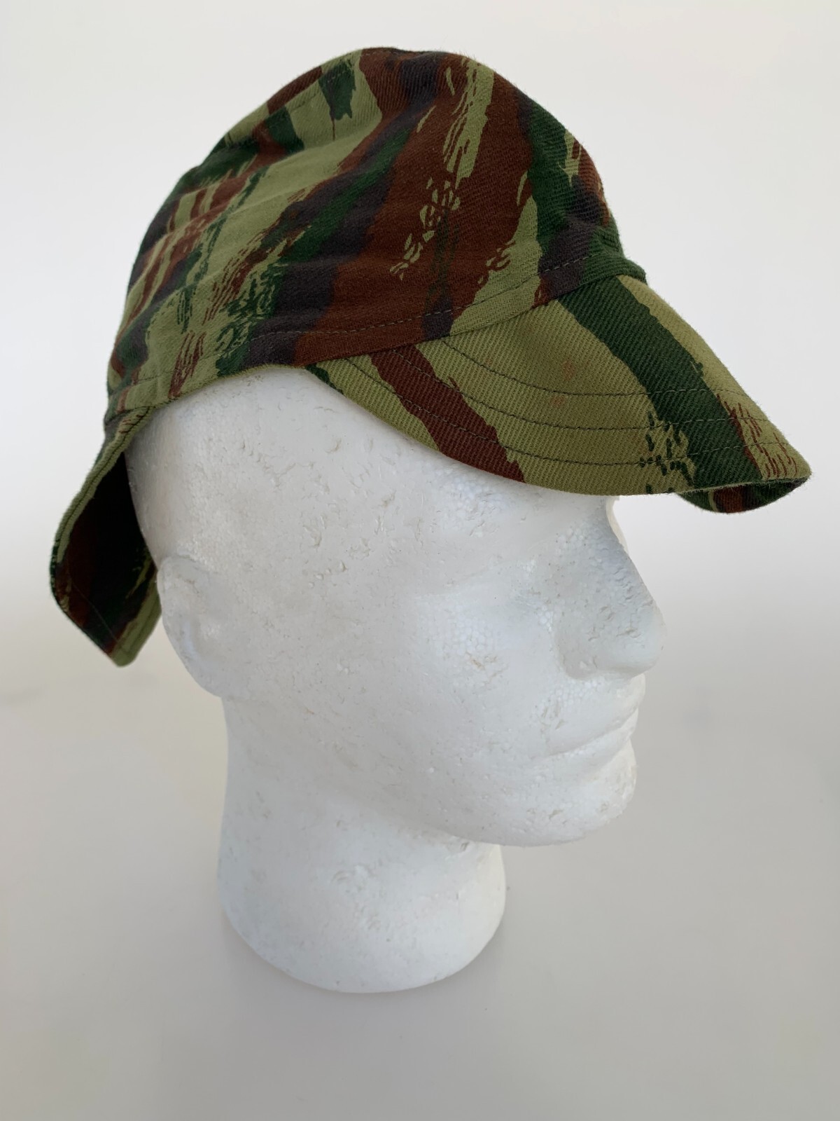 VTG Old French Bigeard Lizard Camo Cap Hat Paratrooper Commando Army ...