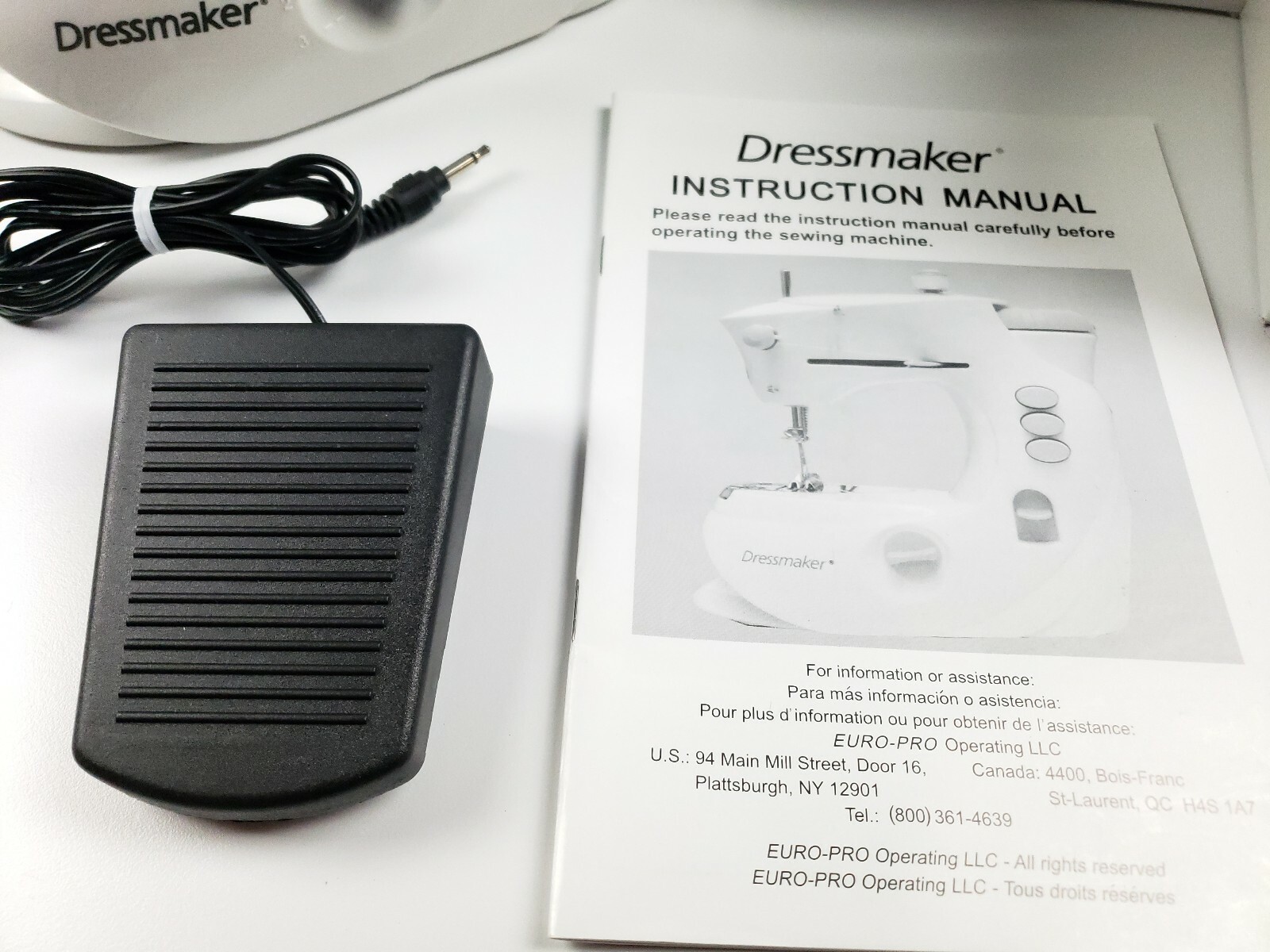 Dressmaker Portable Sewing Machine Style 1100H White | eBay