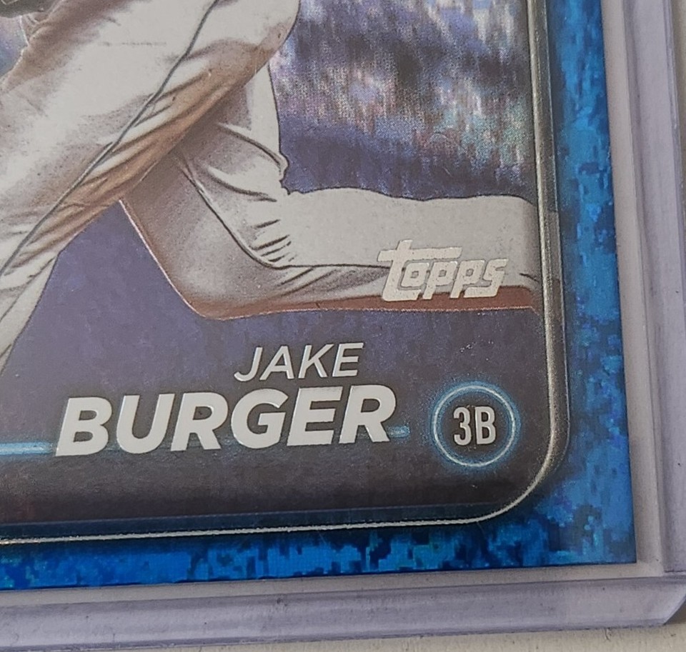 Jake Burger 2024 Topps Series 1 Blue Foilboard 111/999 Miami Marlins ...