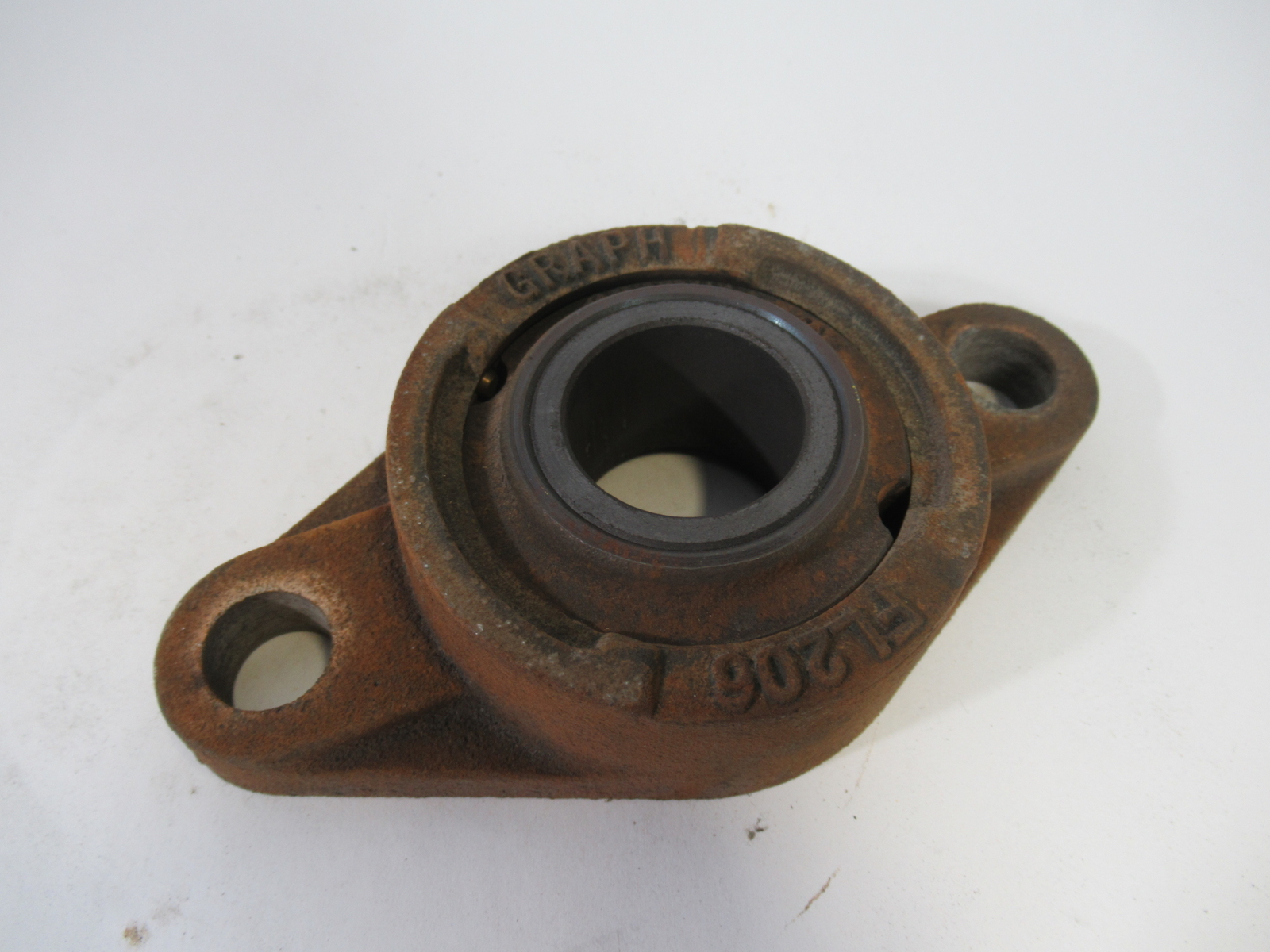 Graphalloy FL206 2 Bolt Flange Ball Bearing 30mm Cast Iron USED | eBay