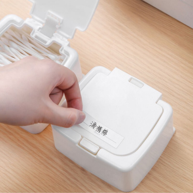 Cotton Wool Ball Bud Swab Holder Jar Makeup Pads Container Organiser ...