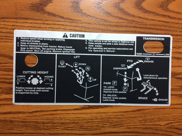 NICE John Deere 400 LGT Fender Deck Decal | eBay