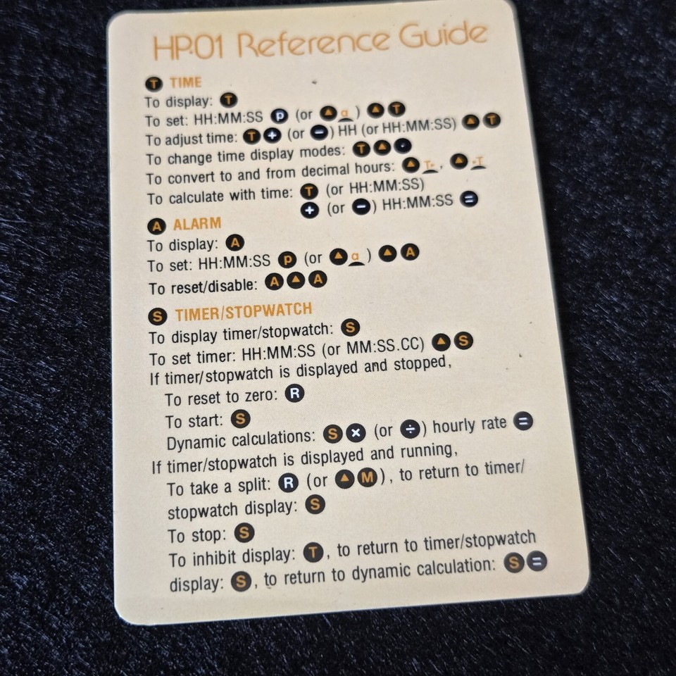 Hewlett Packard calculator Watch hp-01, Gold | eBay