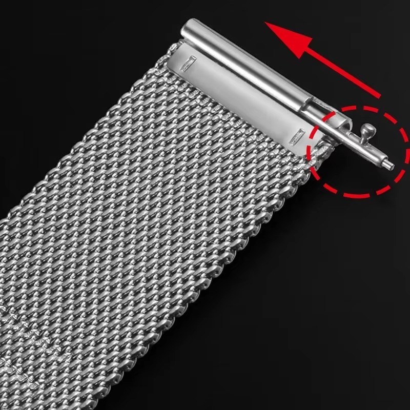 Premium Stainless Steel Milanese Mesh Watch Band Strap 12/14/16/18/20 ...