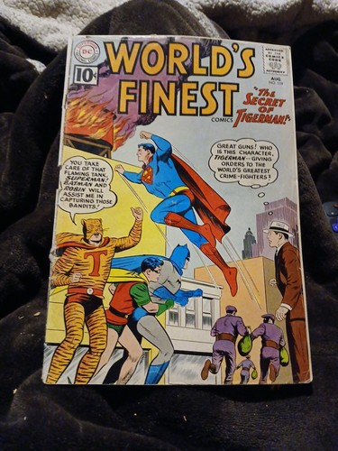 World's Finest #119 Dc Comics Superman Batman Robin Tigerman 1961 ...