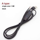 DC 5V LED Dimmer USB Port Power Supply Line Cable With ON OFF Switch ...
