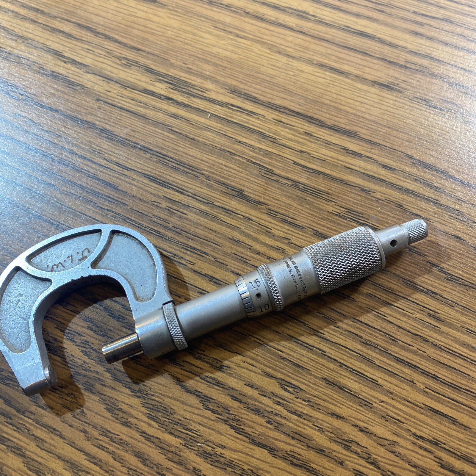 Tubular Micrometer Co. 0" to 1" Micrometer W/ Fine Clicker Adjustment ...