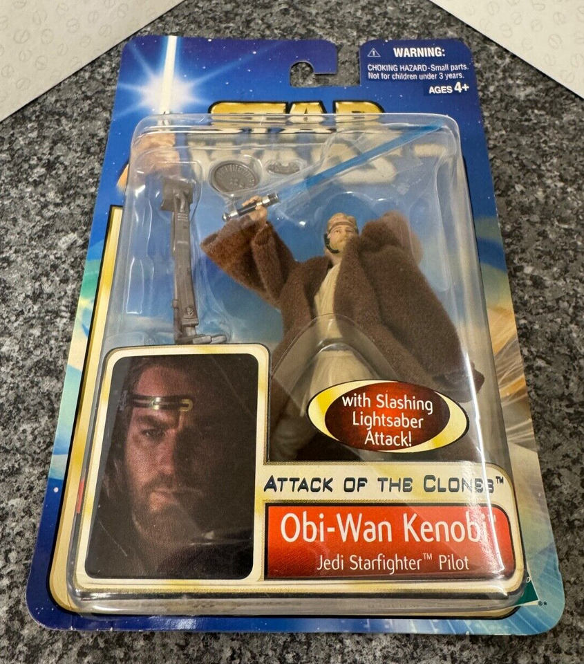 Star Wars Obi-Wan Kenobi Jedi Pilot Action Figure Saga AOTC 02#36 ...