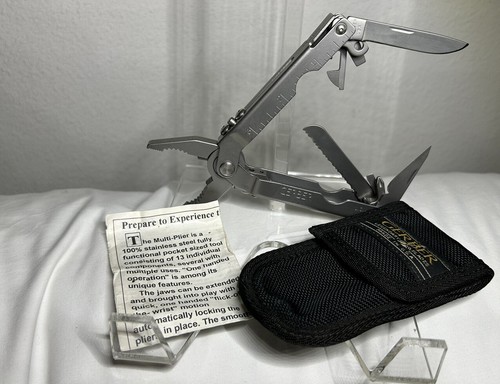 Vintage Gerber Multi-Plier Multi-Tool ~ 13 Components ~ Logo Sheath Pat ...