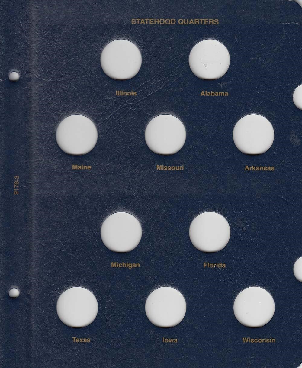 Statehood Quarters Coin Album 1999 2008 Date Set 9176 New Collector ...