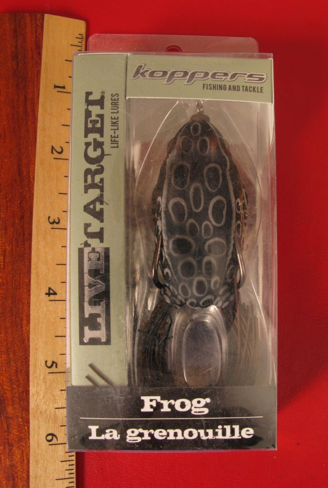 KOPPERS LIVE TARGET FROG La GRENOUILLE FISHING LURE CATCH A LUNKER BASS ...
