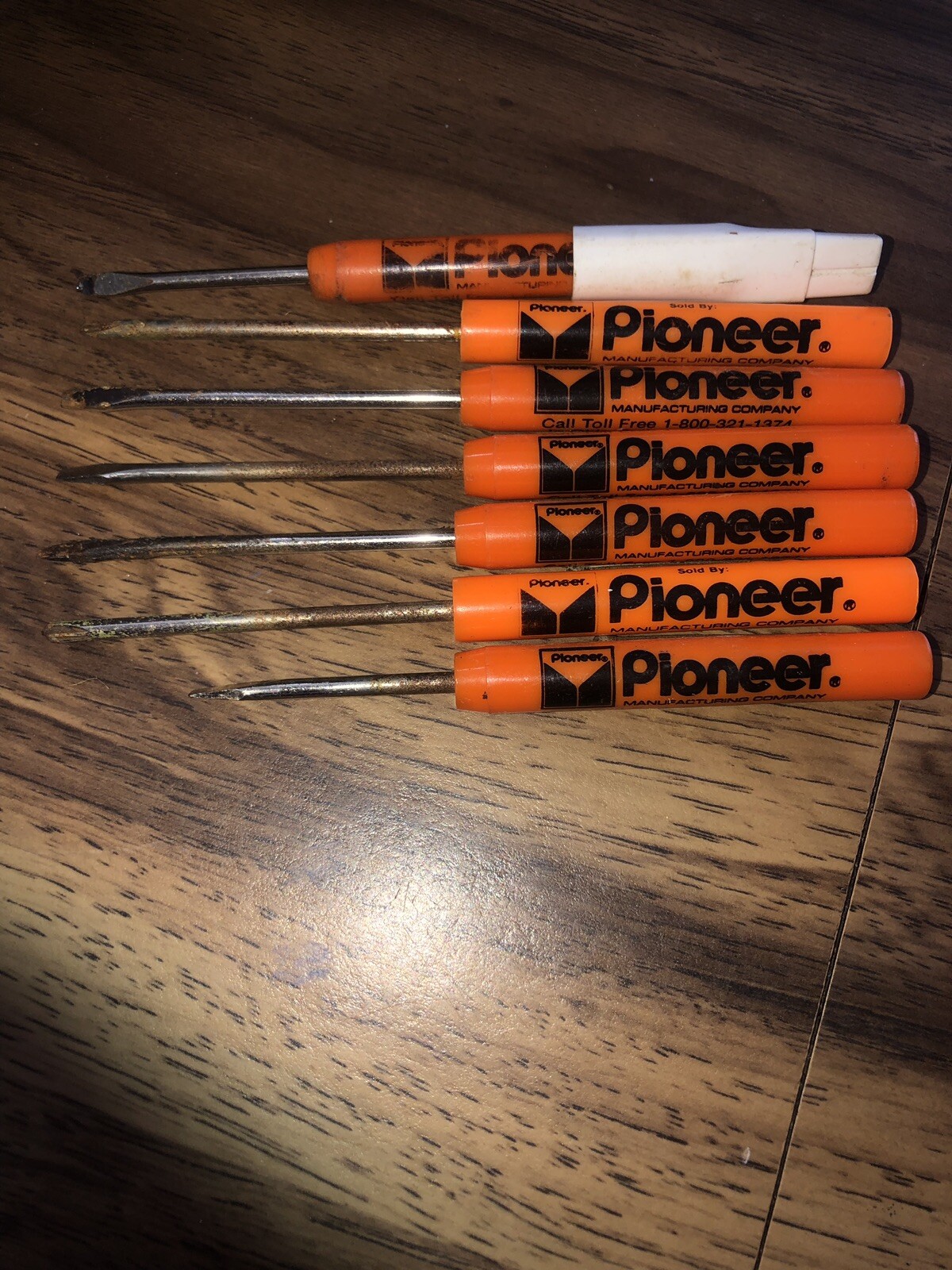 Vtg Lot Of (7) Alexander & Ready Tool Advertising Pioneer Screwdrivers ...
