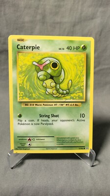 Pokémon TCG Caterpie Base Set 45/102 Regular Unlimited Common | eBay