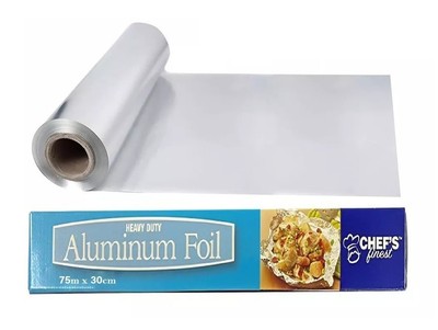 6 x Aluminum Kitchen Foil Roll 300mm x 75m Catering Tin Foil for Baking ...