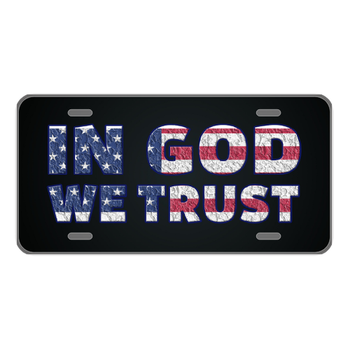 Custom Personalized License Plate Car Tag With In God We Trust | eBay