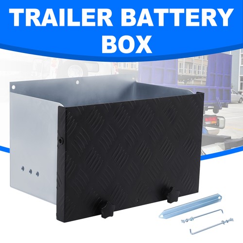Sturdy Galvanized Battery Box Set Trailer Spare Part | eBay Australia