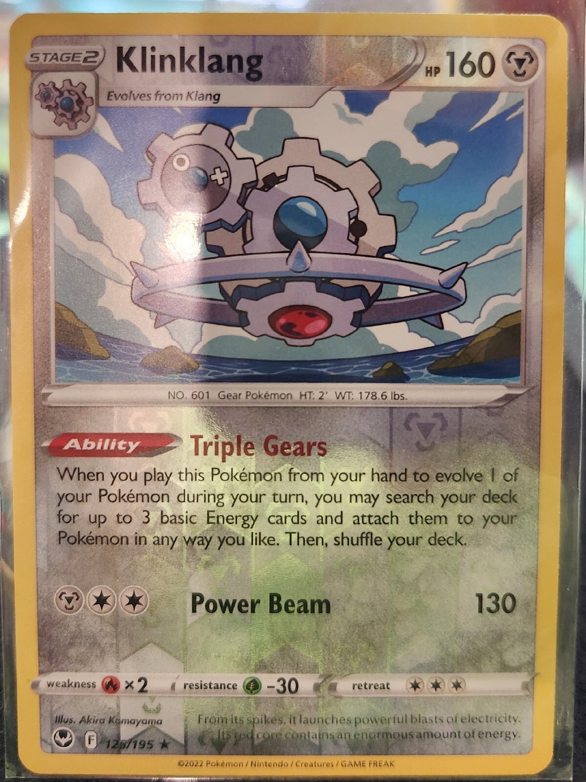Pokémon TCG Klinklang Silver Tempest 125/195 Reverse Holo Rare | eBay