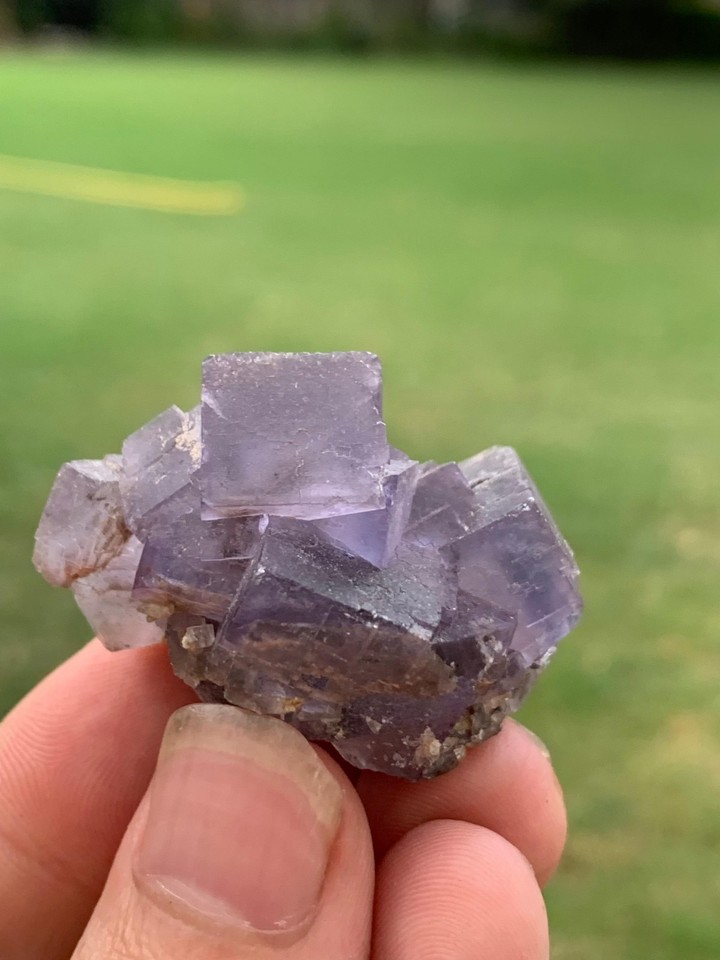 35g Amazing Cubic Purplish Flourite Crystal Specimen From Balochistan ...