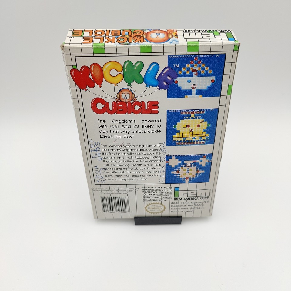Nes Kickle Cubicle Complete In Box CIB W/ Poster Manual,Reg Card ...