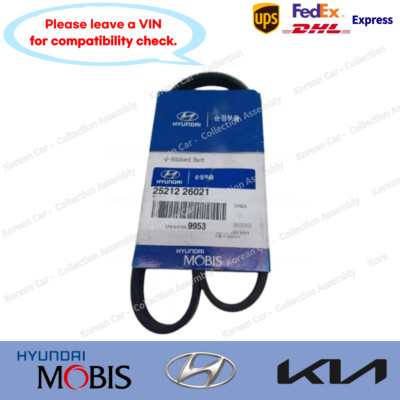 2521226021 Genuine Alternator Belt for Kia Rio5 Rio 2006-2011 | eBay