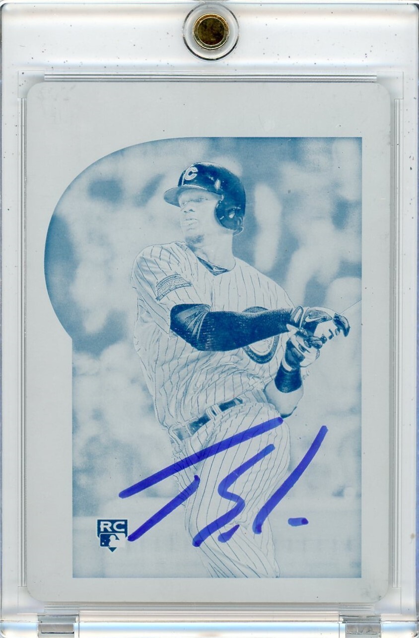 2015 Topps Gypsy Queen Jorge Soler 1/1 Printing Plate Cyan Autographed ...