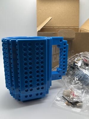 Build on Brick Plastic Blue Coffee Mug 12oz ( Lego Compatible) New | eBay