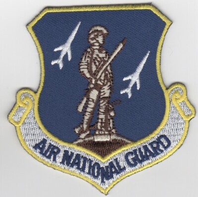 USAF AIR FORCE NATIONAL GUARD CREST BLUE MINUTEMAN EMBROIDERED JACKET ...