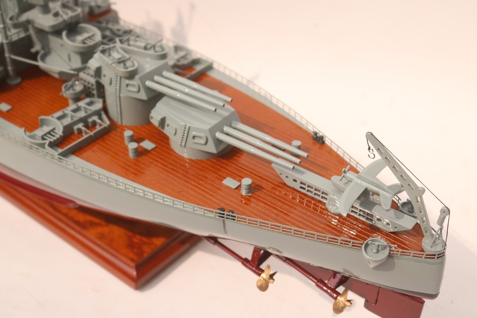 USS CALIFORNIA (BB-44) battle ship 100cm (39.4") - High quality wooden ...