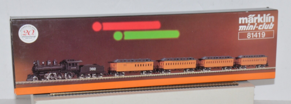 Marklin Z Scale 81419 Illinois Central RR Casey Jones 4-6-0 loco w 4 ...
