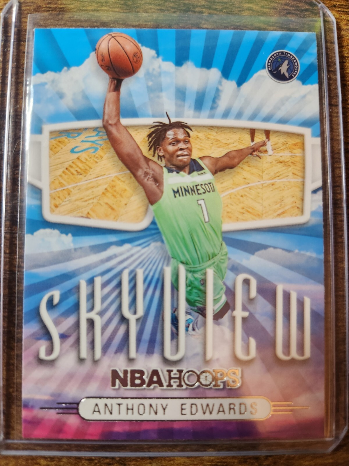 2022-23 NBA Hoops Anthony Edwards Skyview Insert #6 Minnesota ...