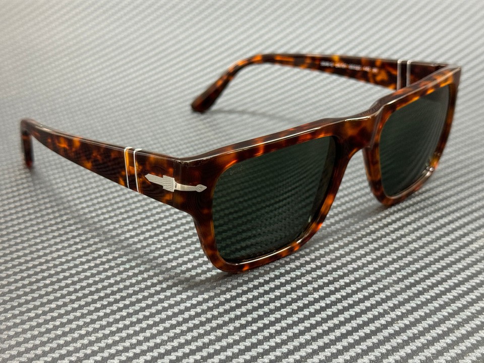 PERSOL PO3348S 24 31 Brown Havana Green Unisex 57 mm Sunglasses | eBay