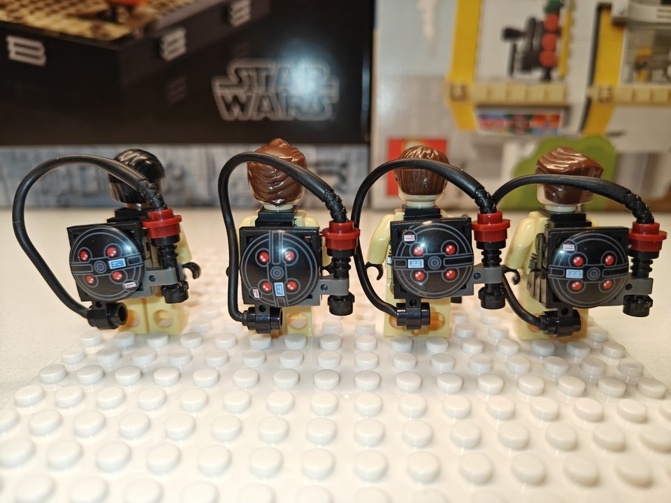 NEW Ghostbusters Egon, Peter, Ray, Winston Custom Lego Minifigure Lot ...