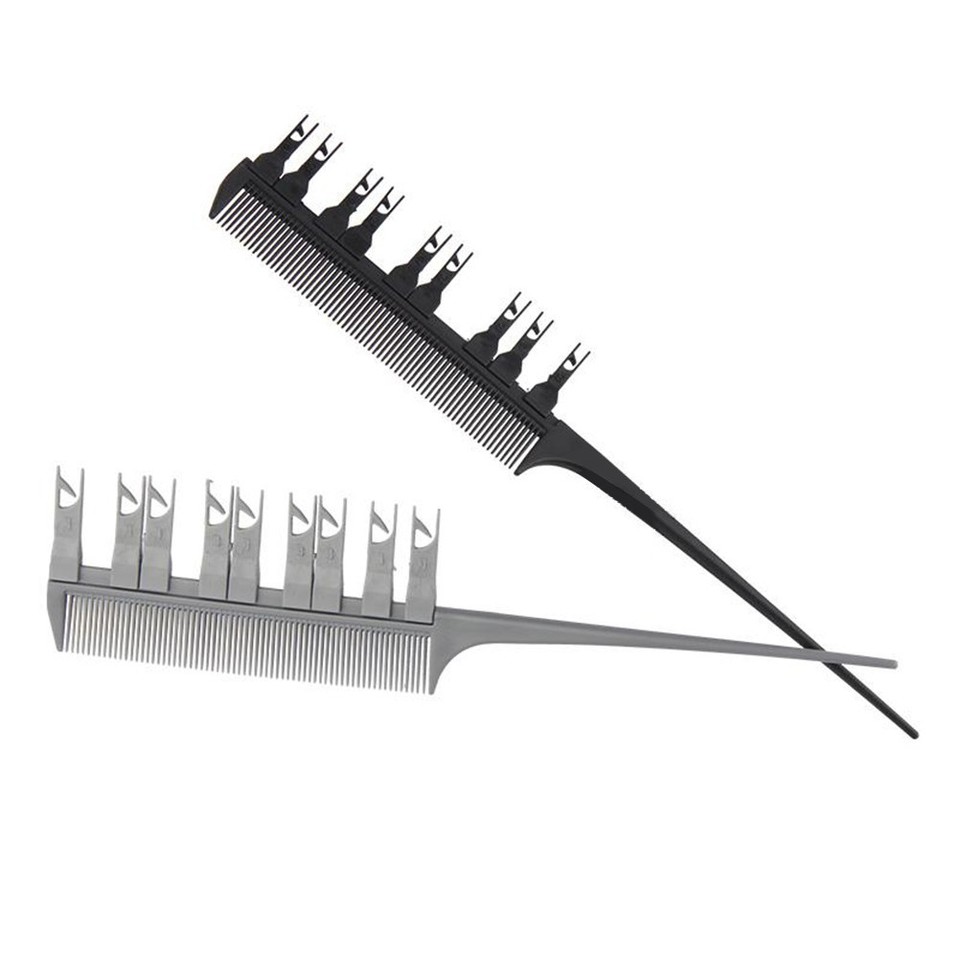 Hair Dyeing Brush Hair Coloring Comb with Hook (Black) hair color comb ...