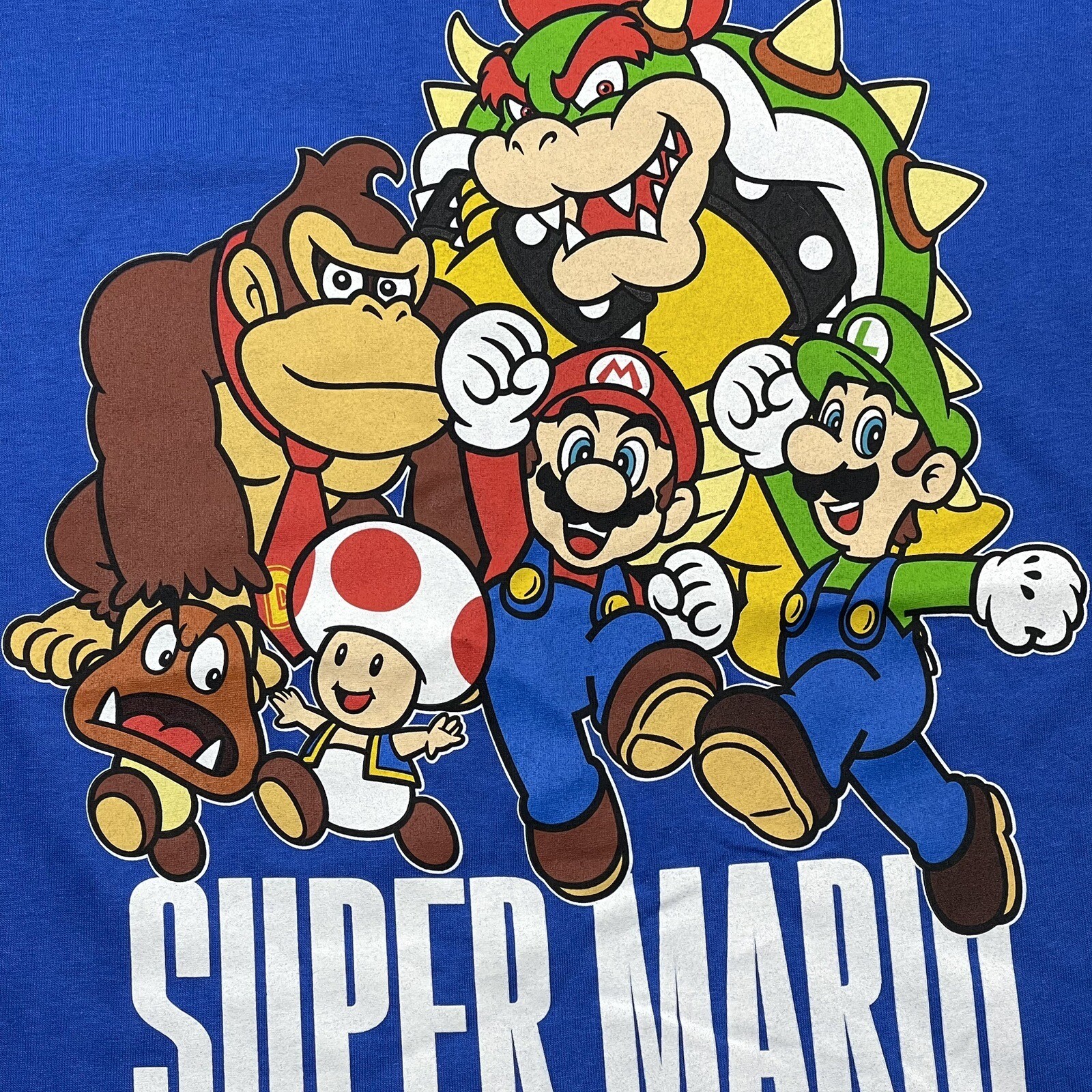 Nintendo Super Mario and Friends Blue Fashion Casual … - Gem