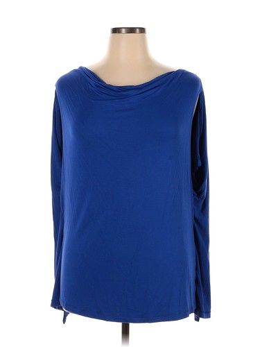 Evan Picone Women Blue Long Sleeve Top 2X Plus | eBay