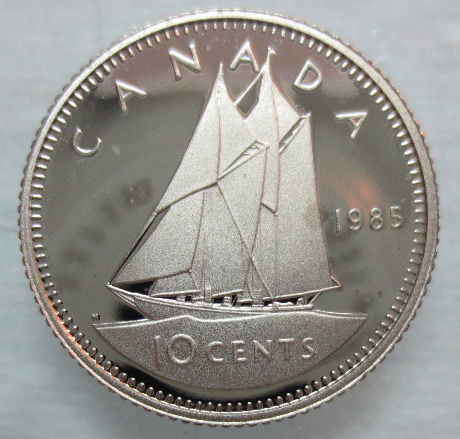 1985 CANADA 10 CENTS PROOF HEAVY CAMEO DIME COIN | eBay