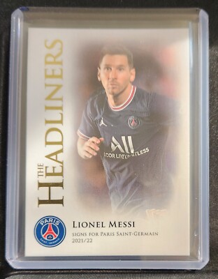 2021 Futera LIONEL MESSI The Headliners 1st PSG Card # 181/260 🐐 | eBay