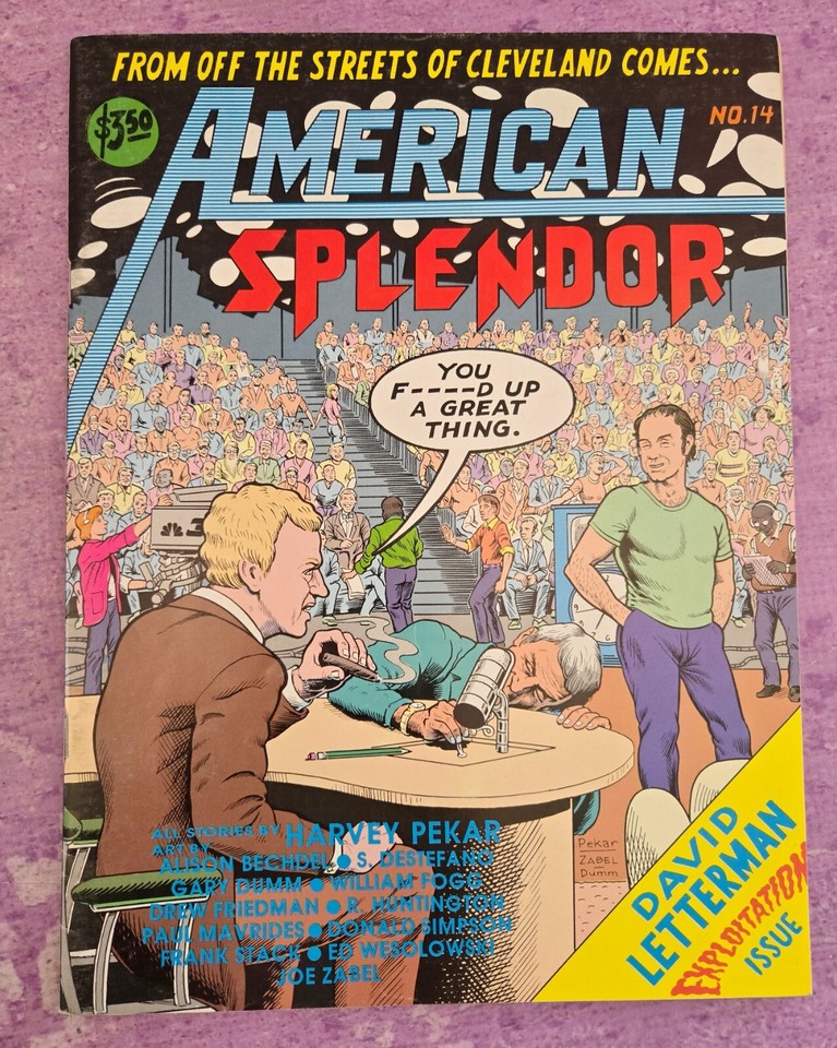 American Splendor Comic #14 David Letterman Exploitation Harvey Pekar ...