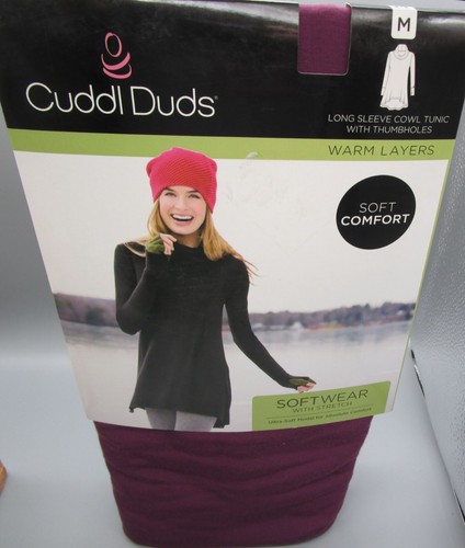 CUDDL DUDS~MEDIUM (10-12)~Grape Softwear Cowl Tunic w/ Thumbholes ...