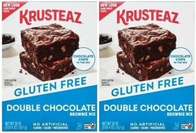 Krusteaz Gluten Free Double Chocolate Brownie Mix Chocolate Chip 20 oz ...