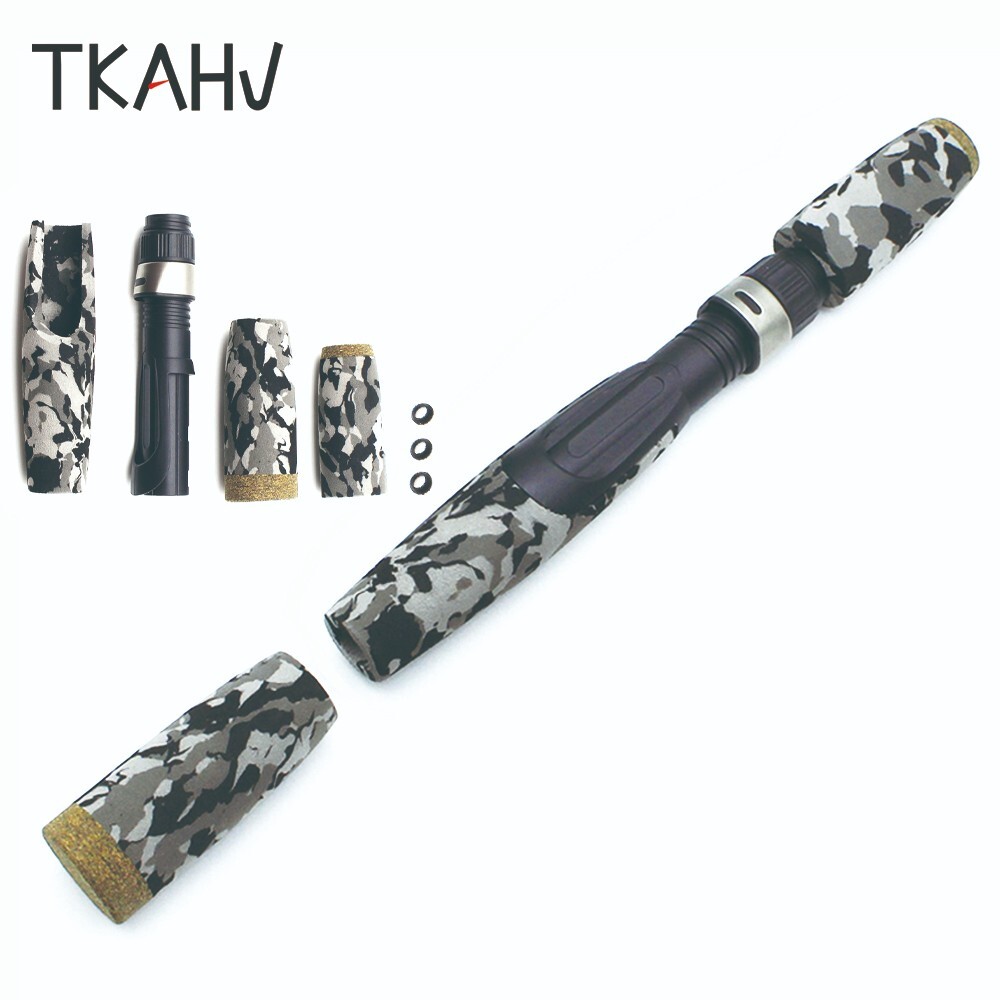 Gray CAMO Spinning Rod Handle EVA Fishing Rod Building Grip And Reel ...