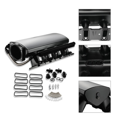 102mm Low Ramp Intake Manifold LS1 LS2 LS6 5.3L 6.0L Aluminum Black w ...
