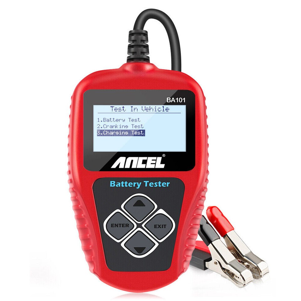 ANCEL BA101 12V Car Battery Load Tester Analyzer 100~2000CCA with ...