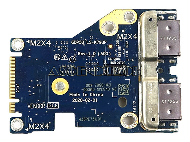 DELL ALIENWARE M15 RYZEN EDITION R5 LAPTOP USB I/O BOARD V33JN GDP53 LS ...