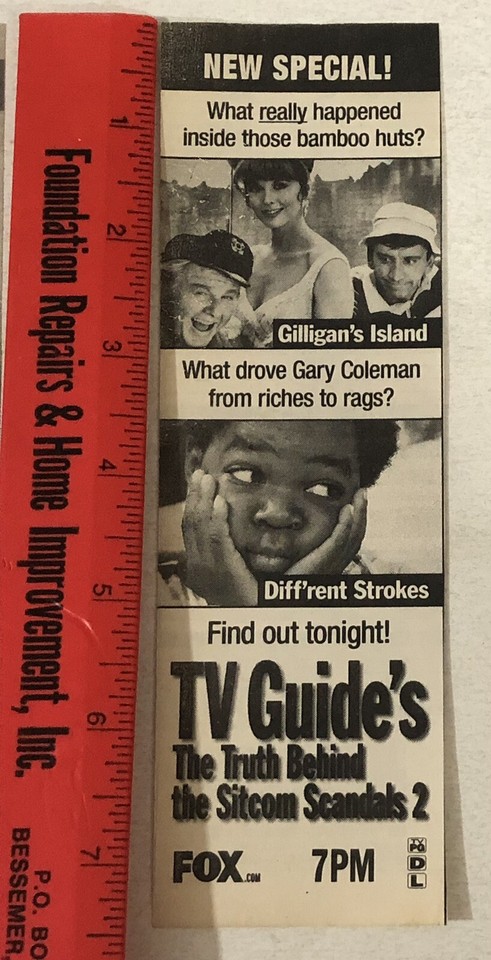 Truth Behind Sitcom Scandals 2 Tv Guide Vintage Print Ad Gary Coleman ...