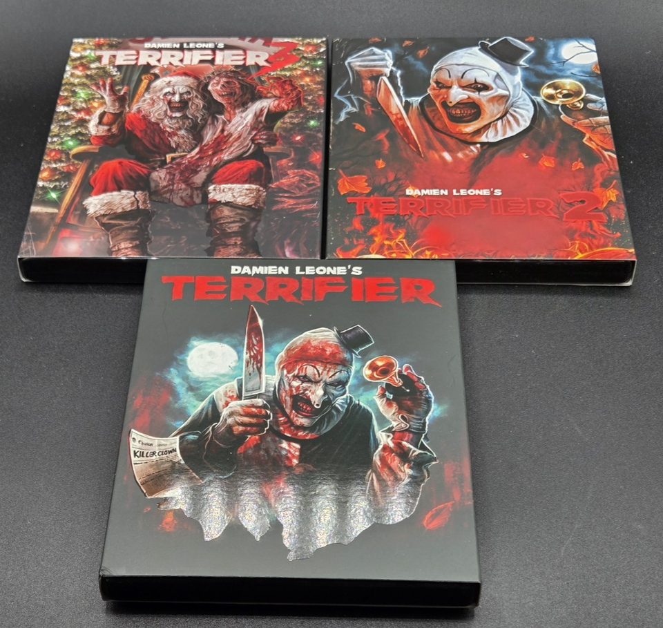 Terrifier Art Attack 1 2 3 4K + BluRay Collection Limited Ed Box Set ...