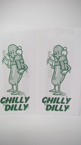 Chilly Dilly Dressed Pickle Man Food Product Bag Vintage Pickle Scarf ...