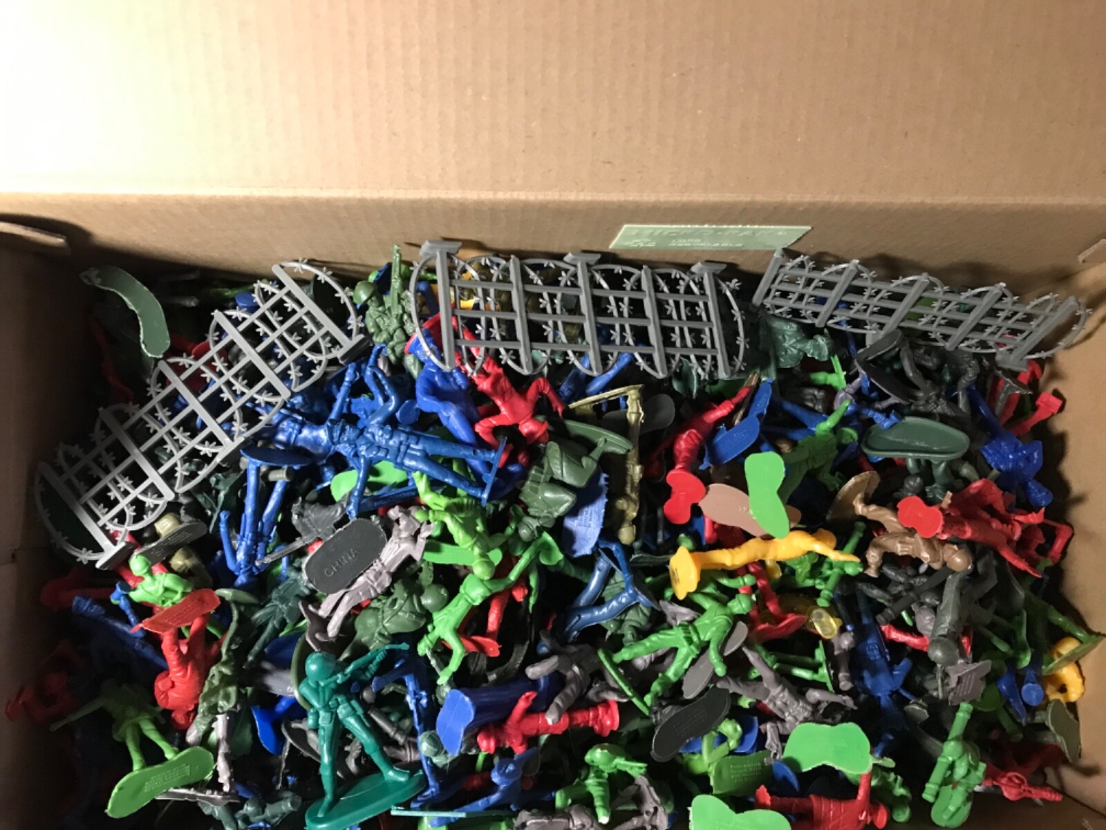 Huge Lot 300 Plastic Mini Army Men Vintage Bulk Action Figures Toy ...