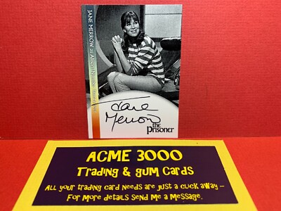 Unstoppable THE PRISONER - JANE MERROW Alison Number 24 Autograph Card ...