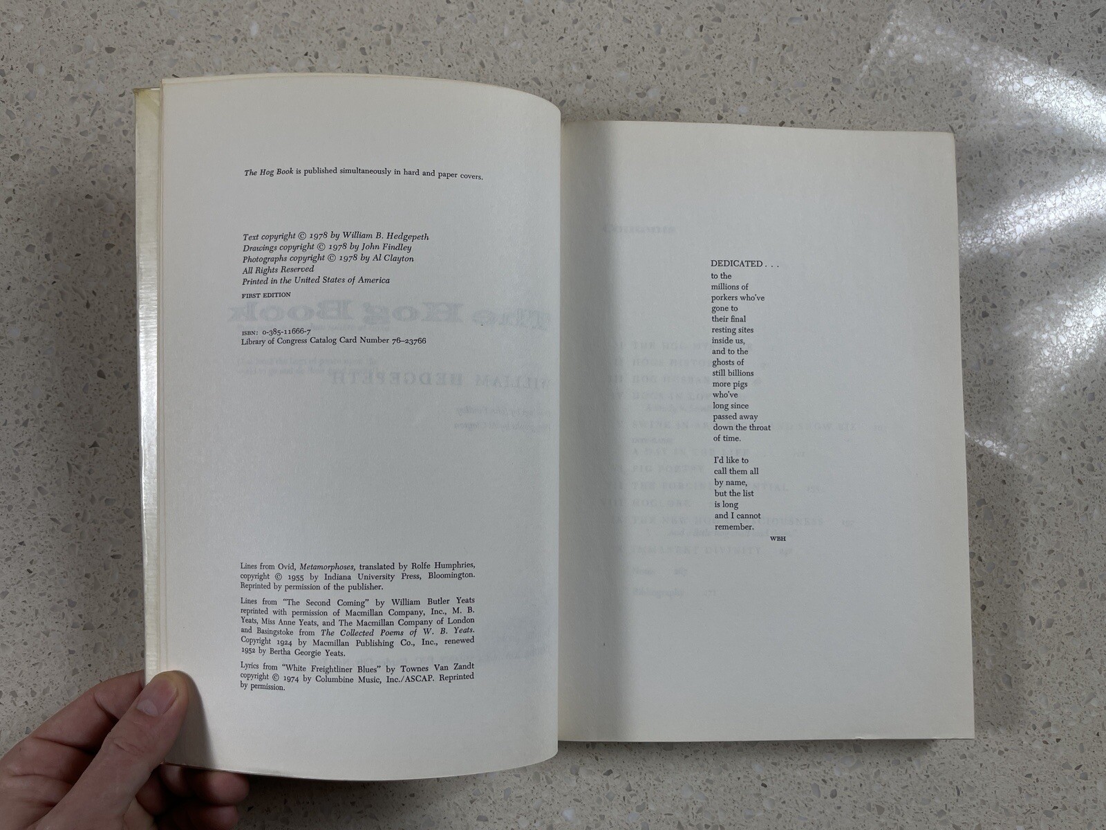 The Hog Book by William B. Hedgepeth (1978, Hardcover) for sale online ...